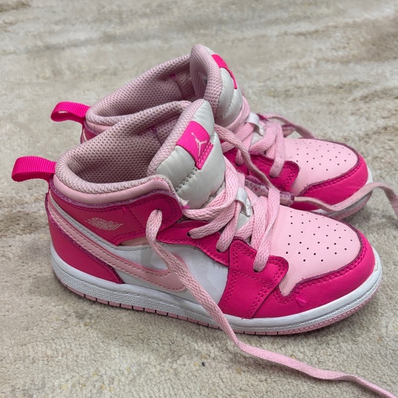 Nike | Shoes | Nike Air Jordan Mid Fierce Pink | Poshmark